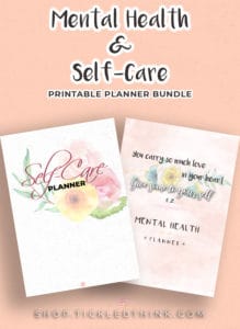 Mental Health & Self-Care Planner Bundle + Holiday Planner - Tickled ...